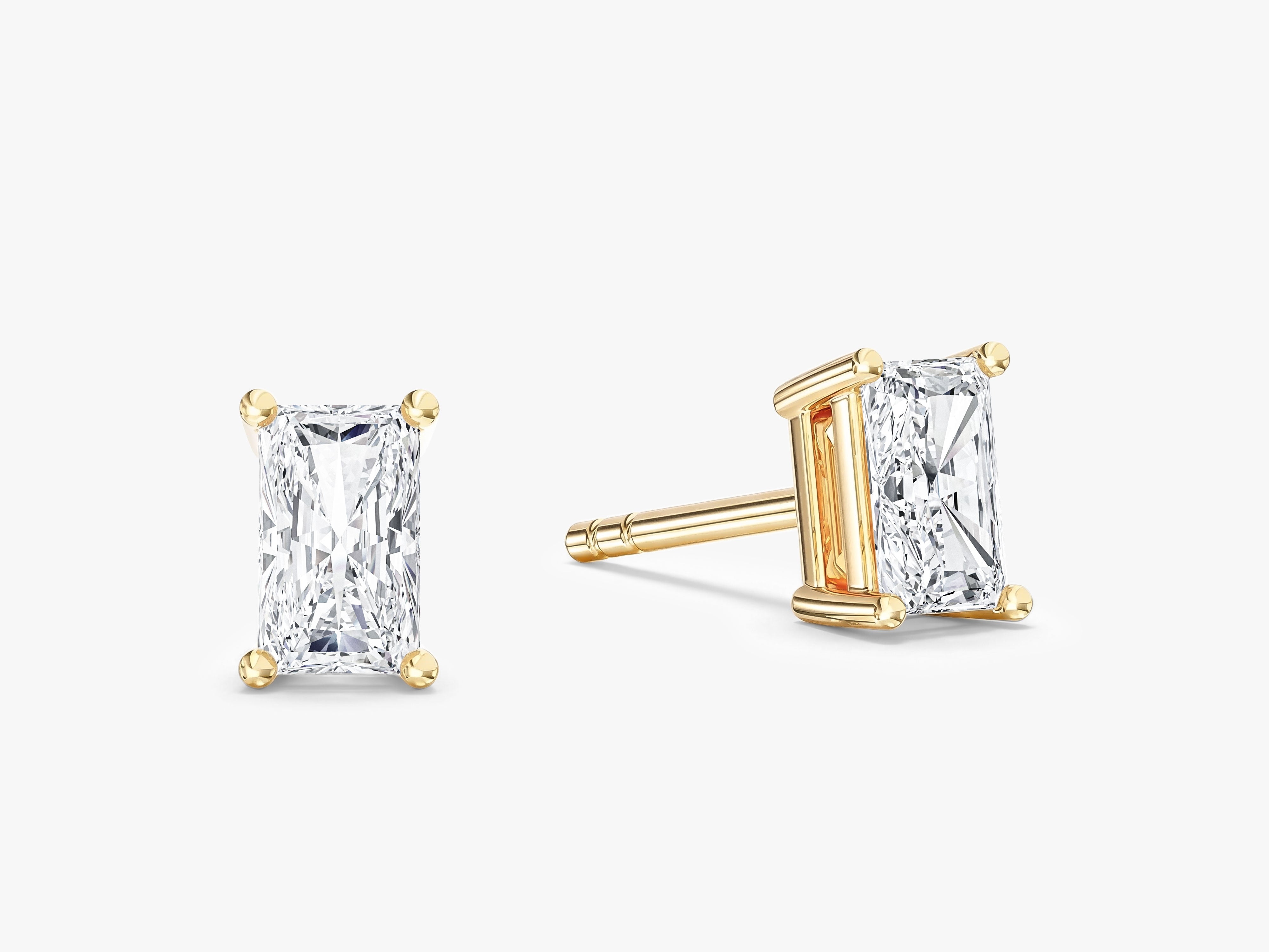 Radiant Stud Earring - 0.50 CT | Eternate