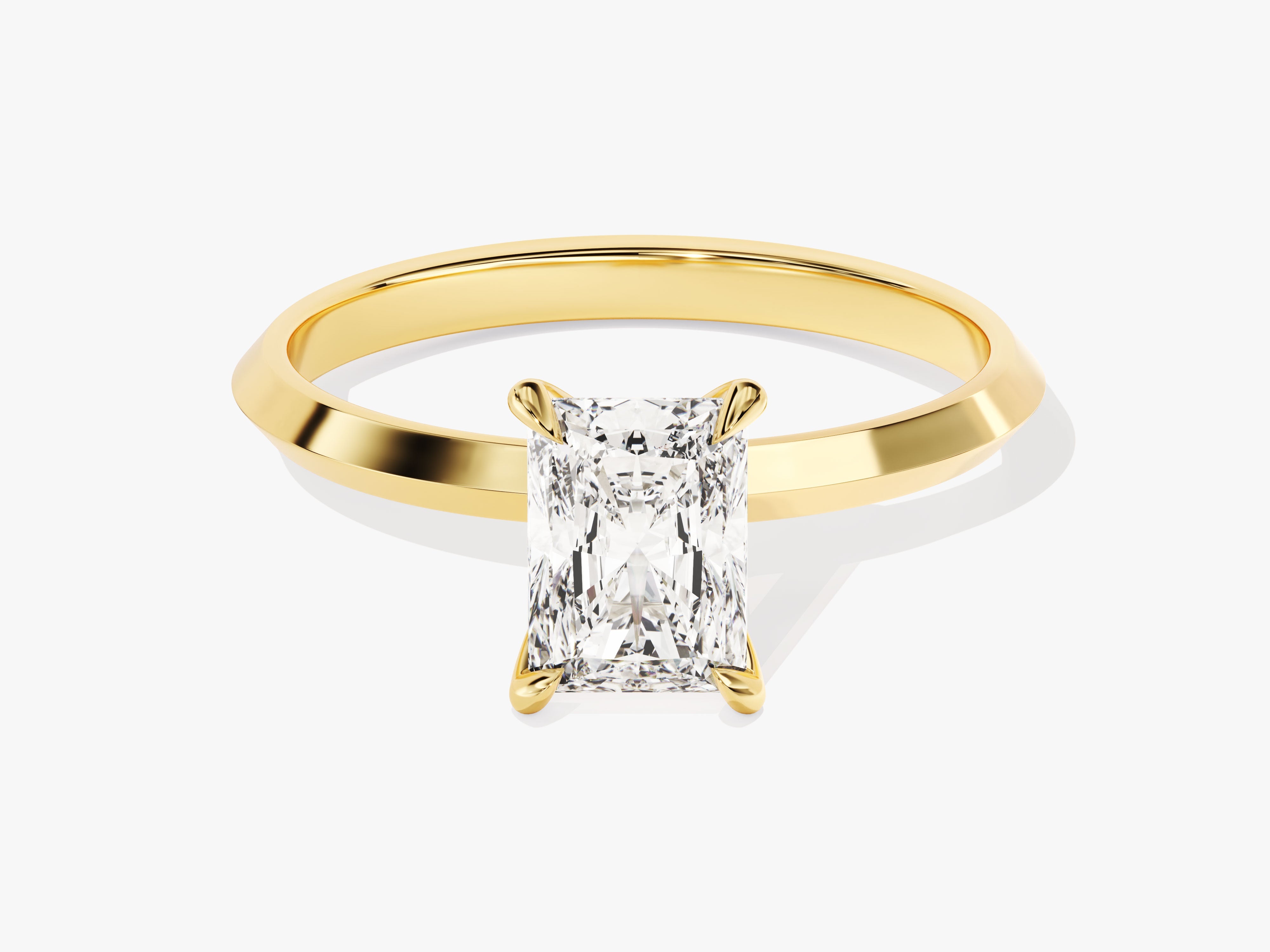 Knife Edge Radiant Lab Diamond Engagement Ring -1.00 CT | Eternate