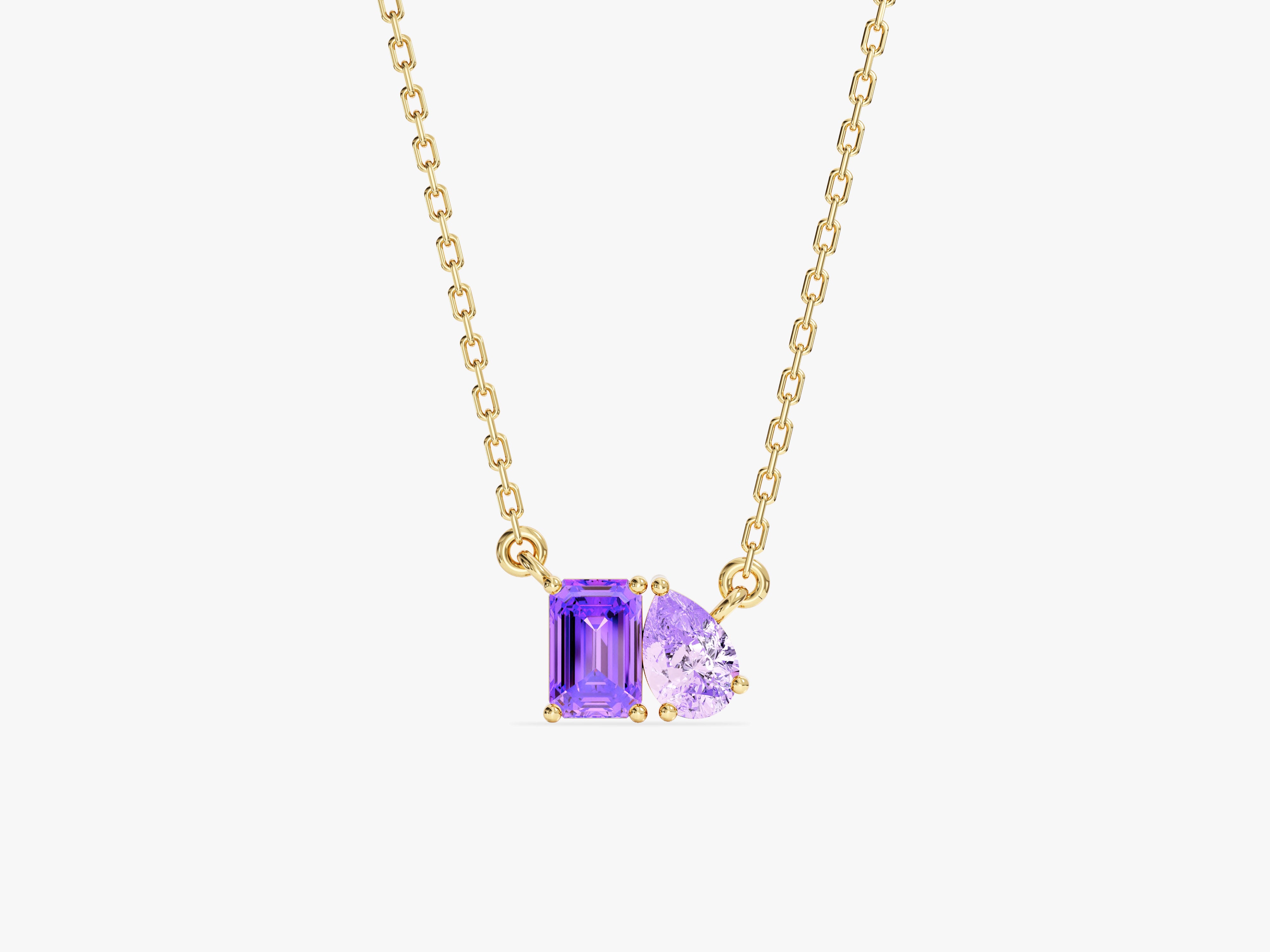 Emerald & Pear Birthstone Necklace | Shop Eternate