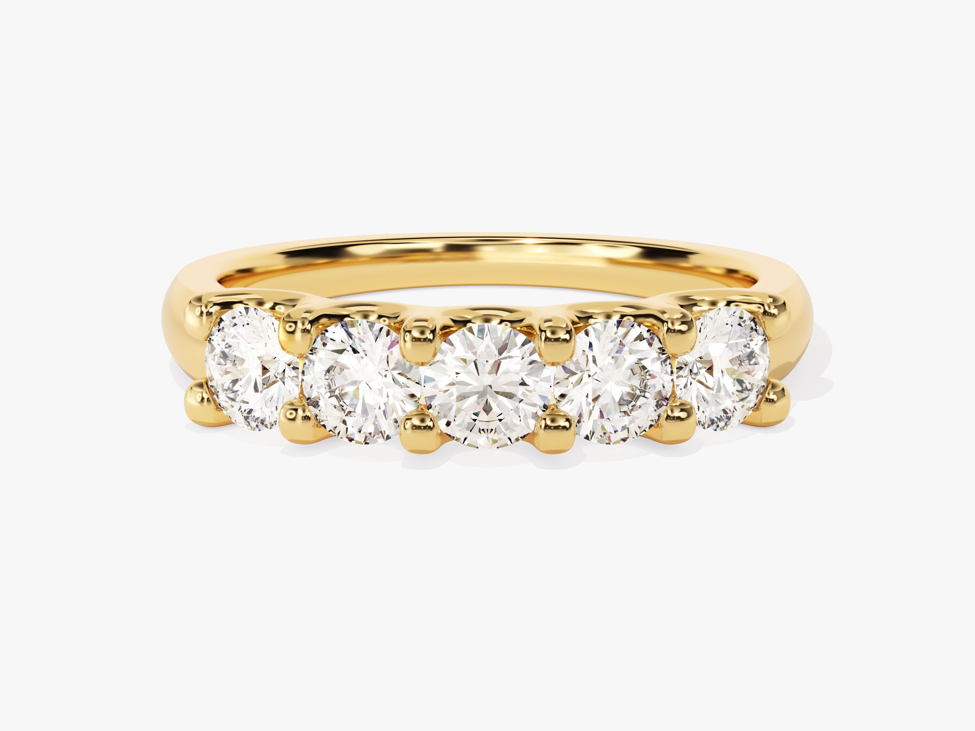 Five Stone Moissanite Anniversary Band - 1 CT | Eternate