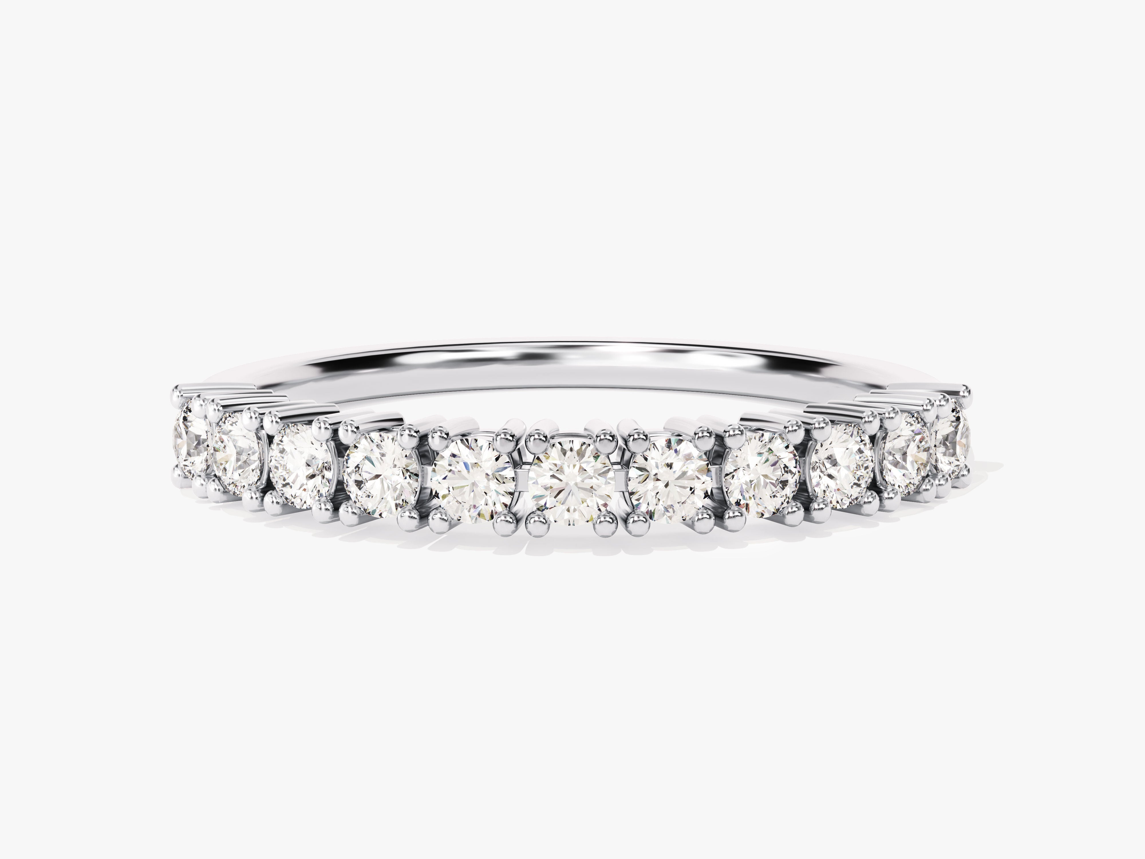 Eleven Stone Basket Moissanite Anniversary Band - 0.33 CT | Eternate