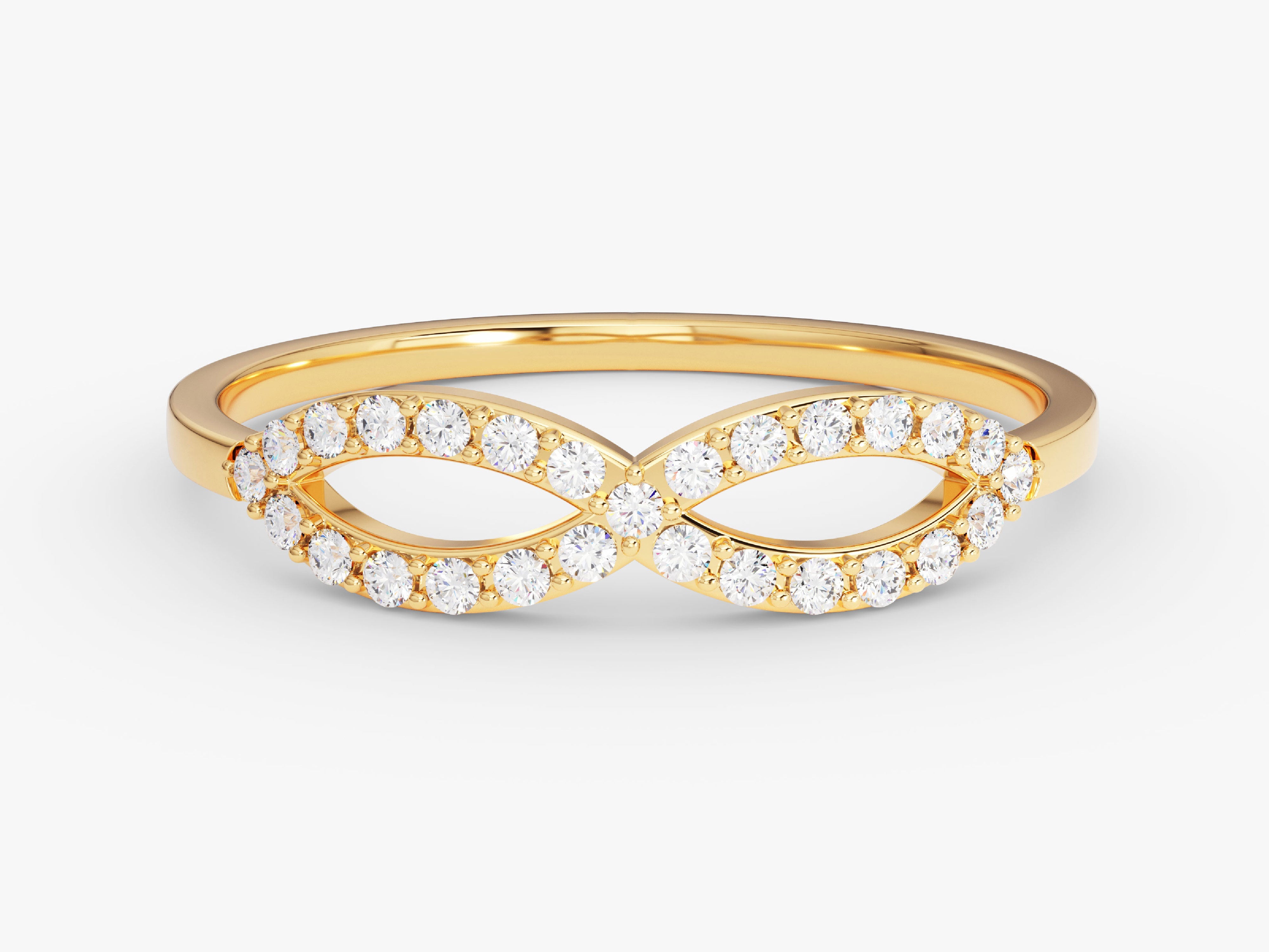 Infinity Diamond Wedding Band | Eternate